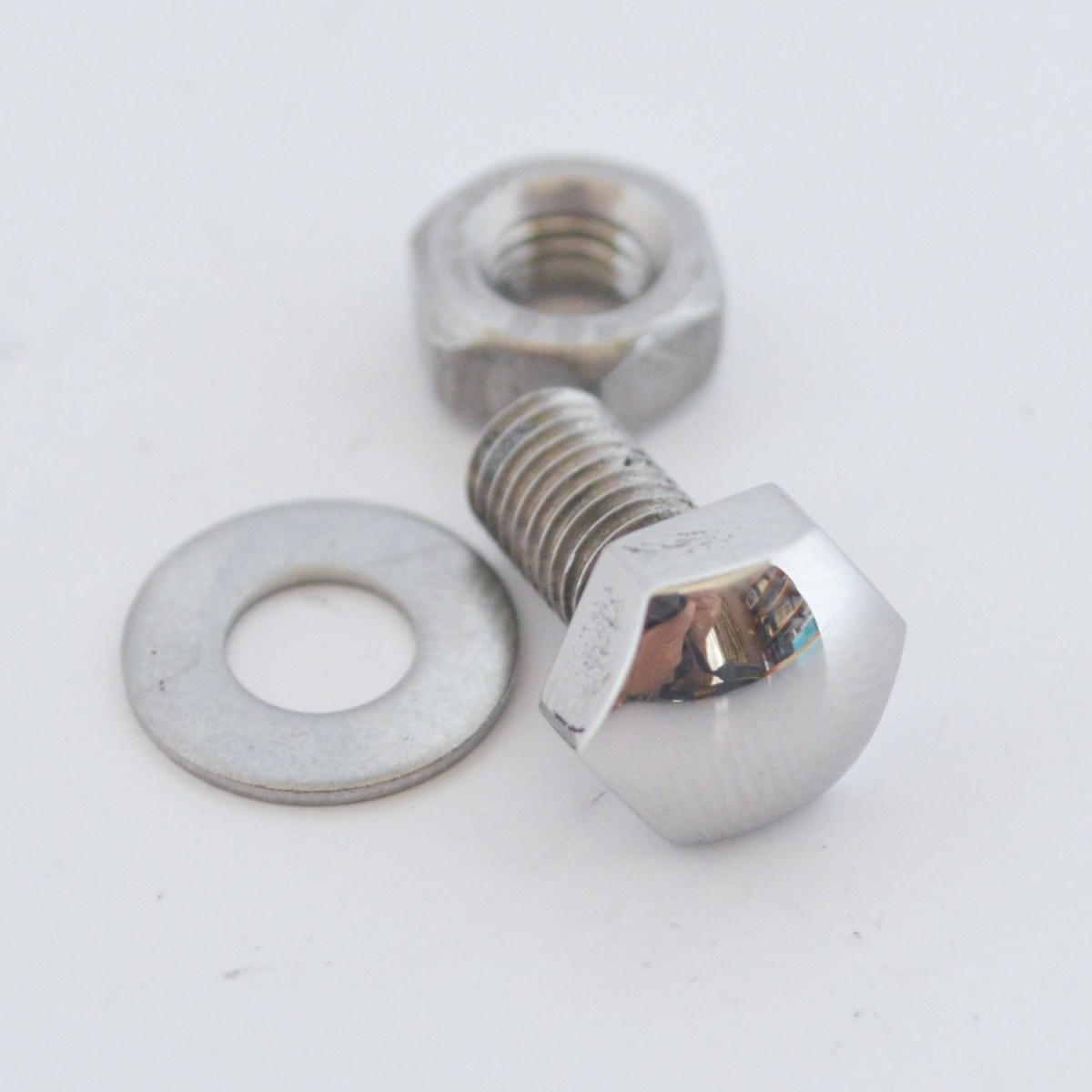 Domed Mudguard Stay Bolts - Stainless Classics
