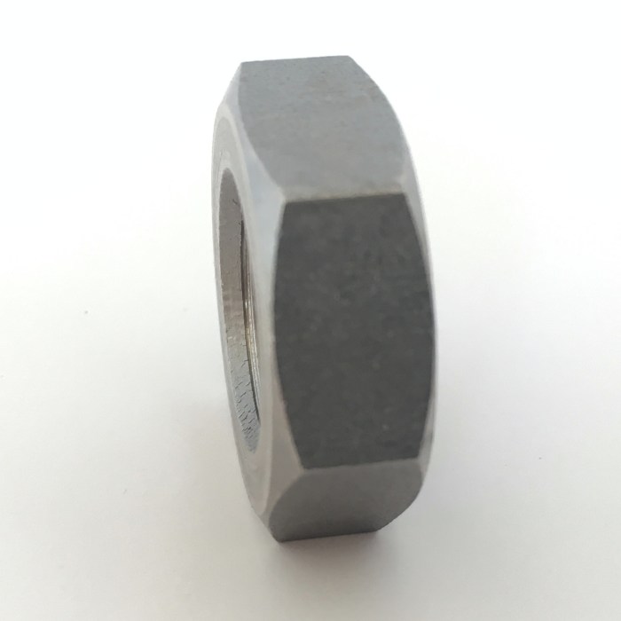 1/2" - 26 CYCLE (CEI) Hexagon Thin Nut Double Chamfer - Stainless Classics