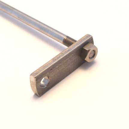 Steering Damper Rod Complete - Stainless Classics