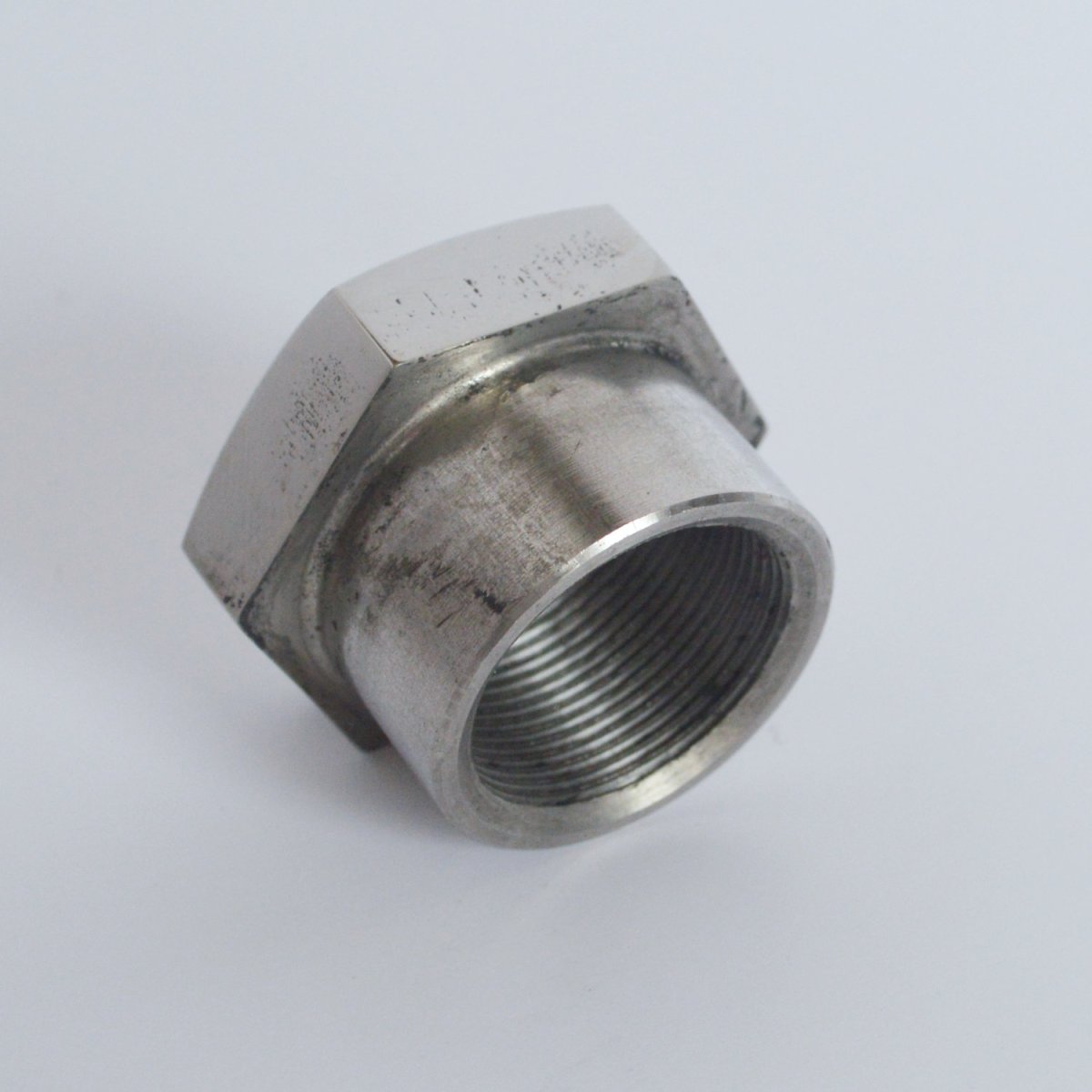 Steering Column Top Nut - Curved - Stainless Classics