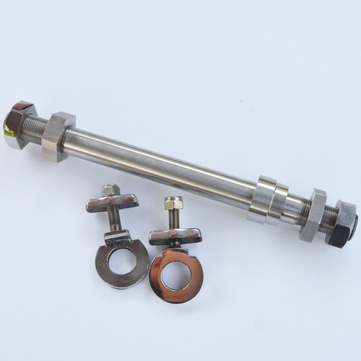 Early Triumph Rear Spindle Set – 10-1/8″ - Stainless Classics