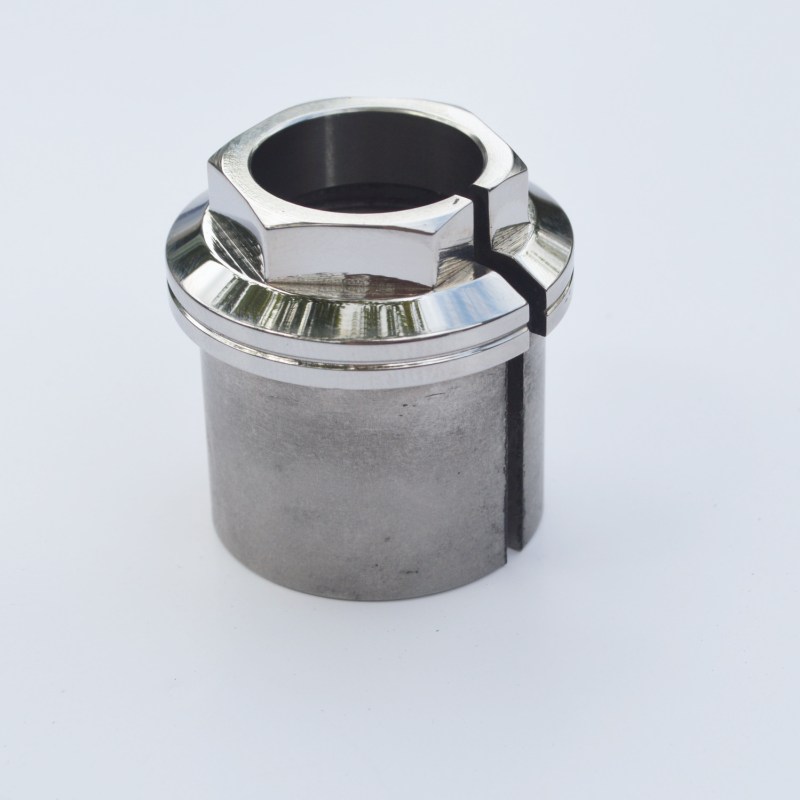 Triumph Fork Stem Centre Nut 28TPI - Stainless Classics