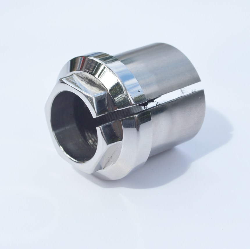 Triumph Pre-Unit Fork Stem Centre Nut 26TPI - Stainless Classics