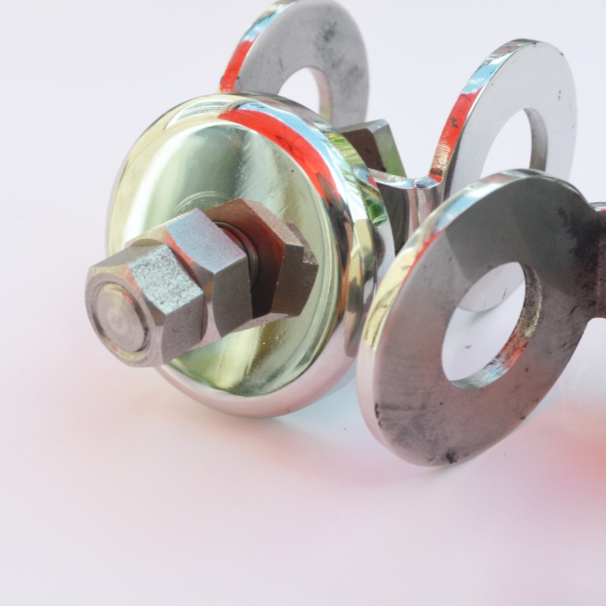 Norton Plunger Rear Spindle Adjuster Set - Stainless Classics