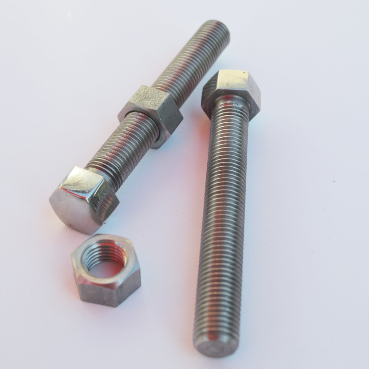 BSA Chain Adjuster Bolt and Locknut Set - Stainless Classics