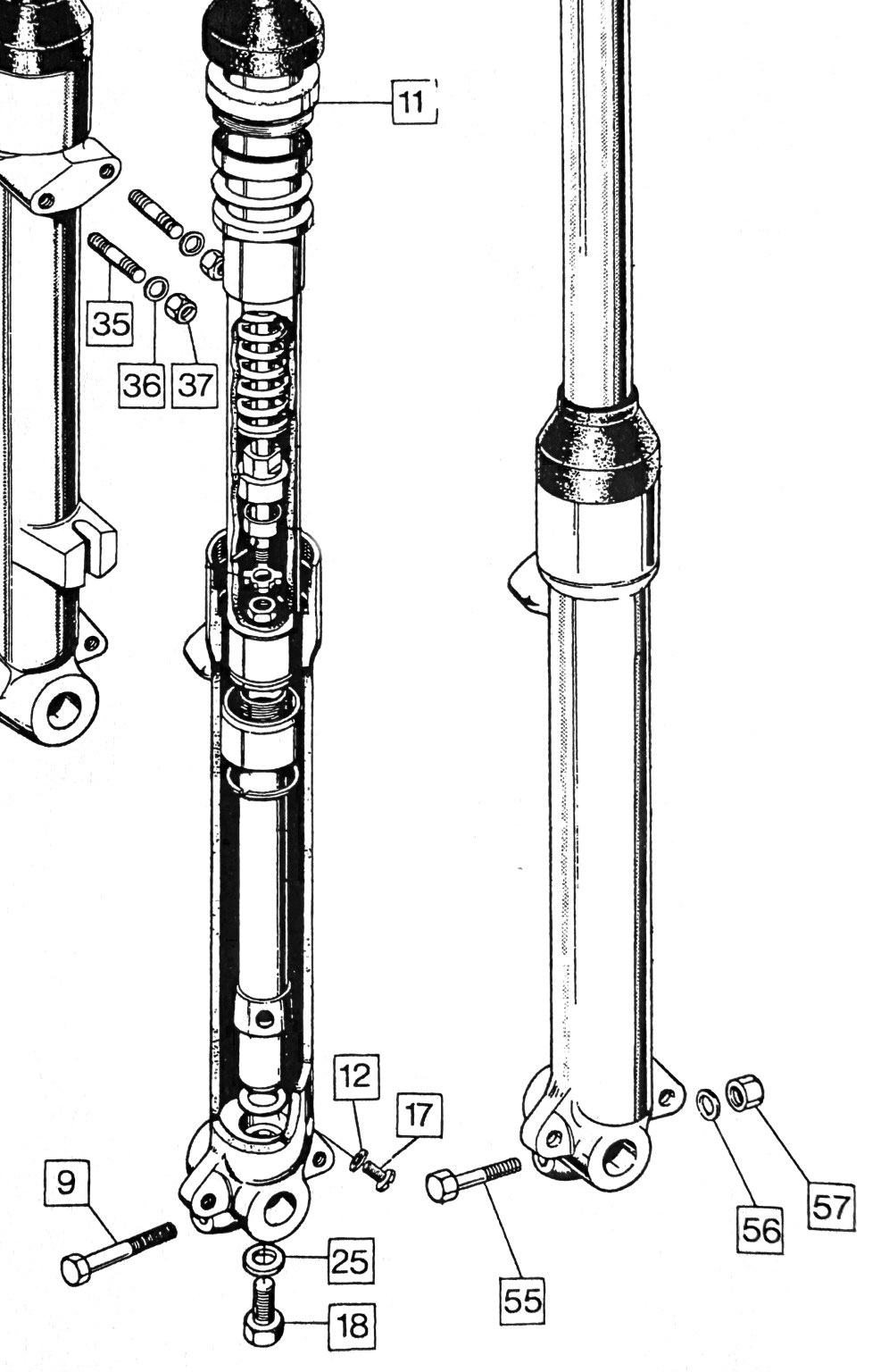 Norton Commando Roadholder Fork Collars - Stainless Classics