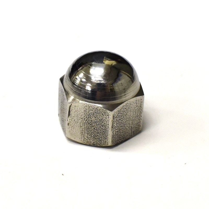 7/16" UNF Hex Dome Nut - Stainless Classics
