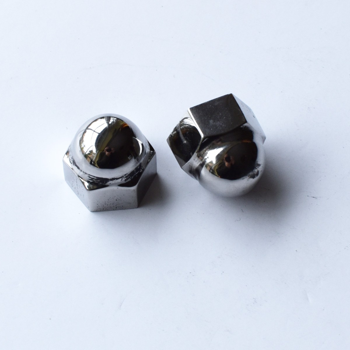 Cylinder Barrel Dome Nut Set for BSA Gold Star - Stainless Classics